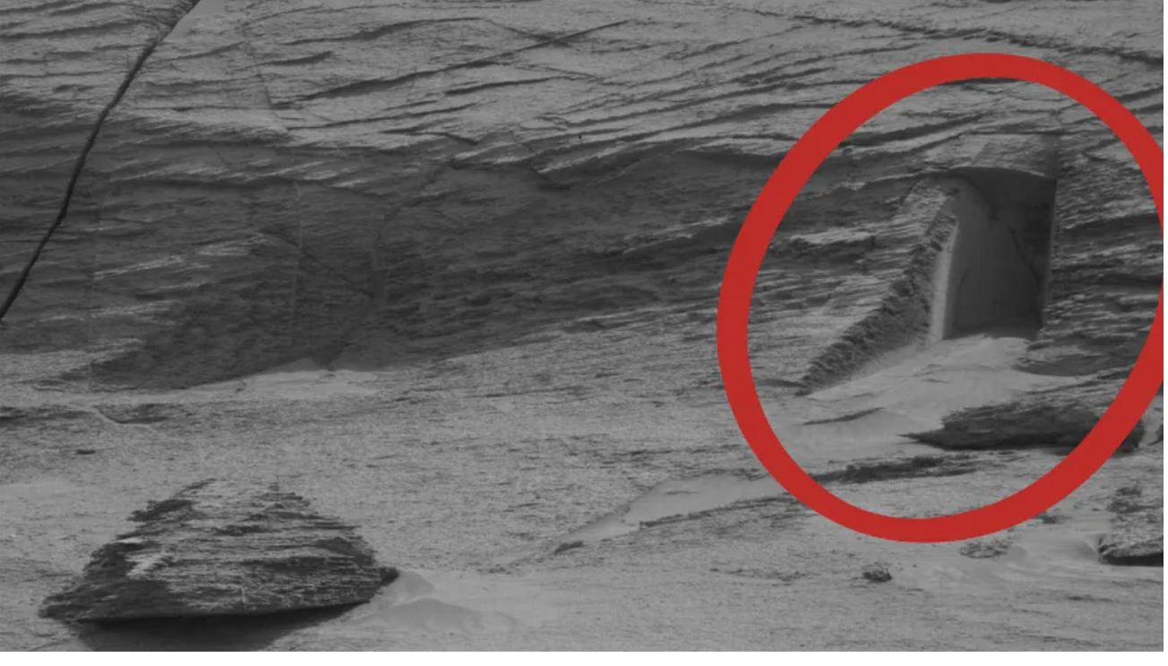 Doorway on Mars spotted after NASA released new images of the planet