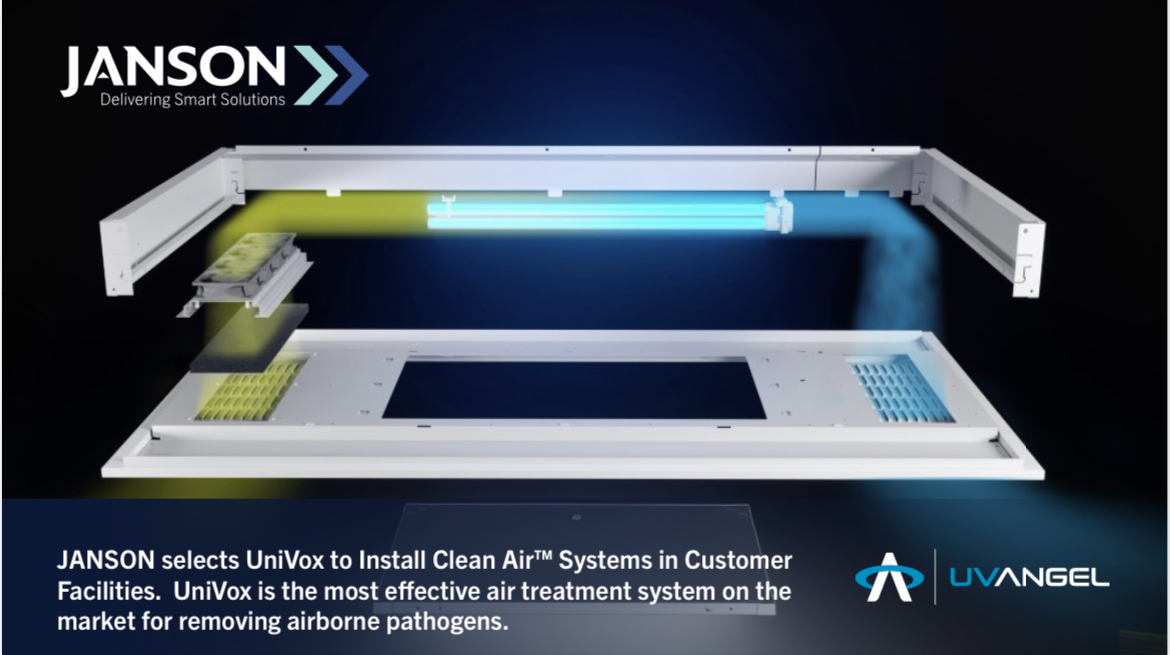 JANSON Partners with UniVox to Install UV Angel Clean Air™ Systems in ...