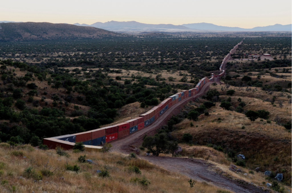 Arizona's shipping container border wall is coming down.