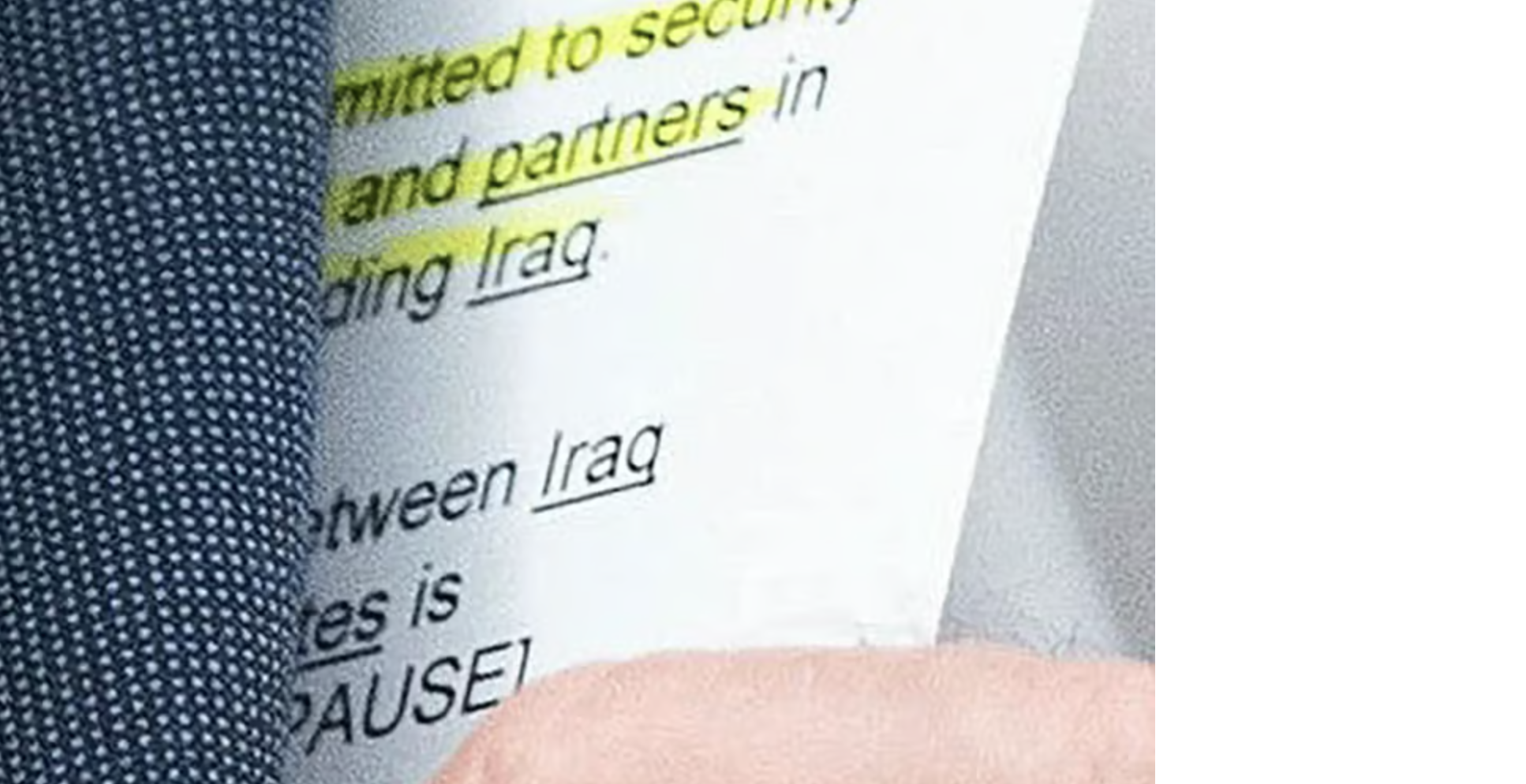 Joe Biden caught using cheat sheet with scripted comments in meeting ...