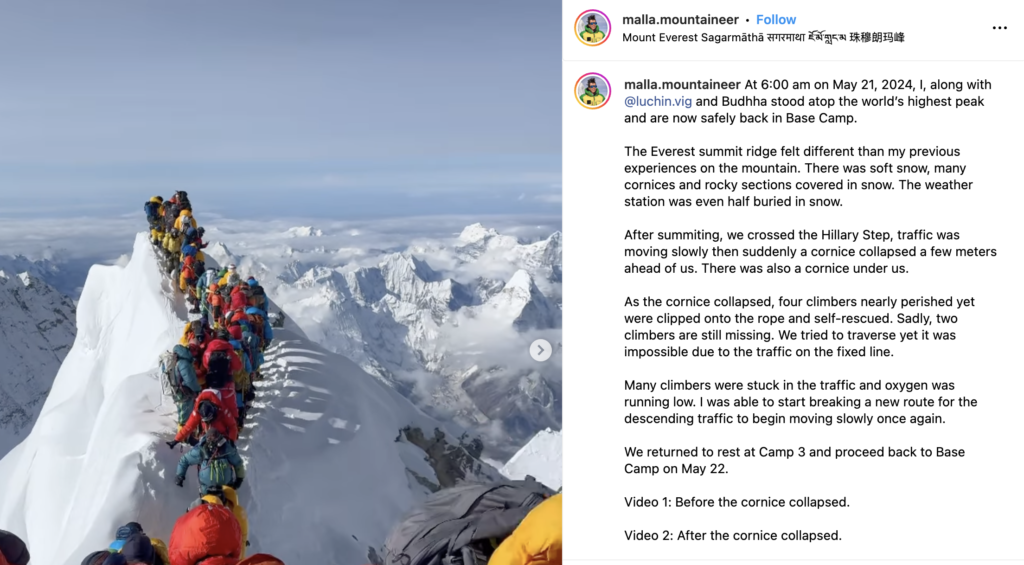 Everest guide recounts harrowing experience amid overcrowding and ...