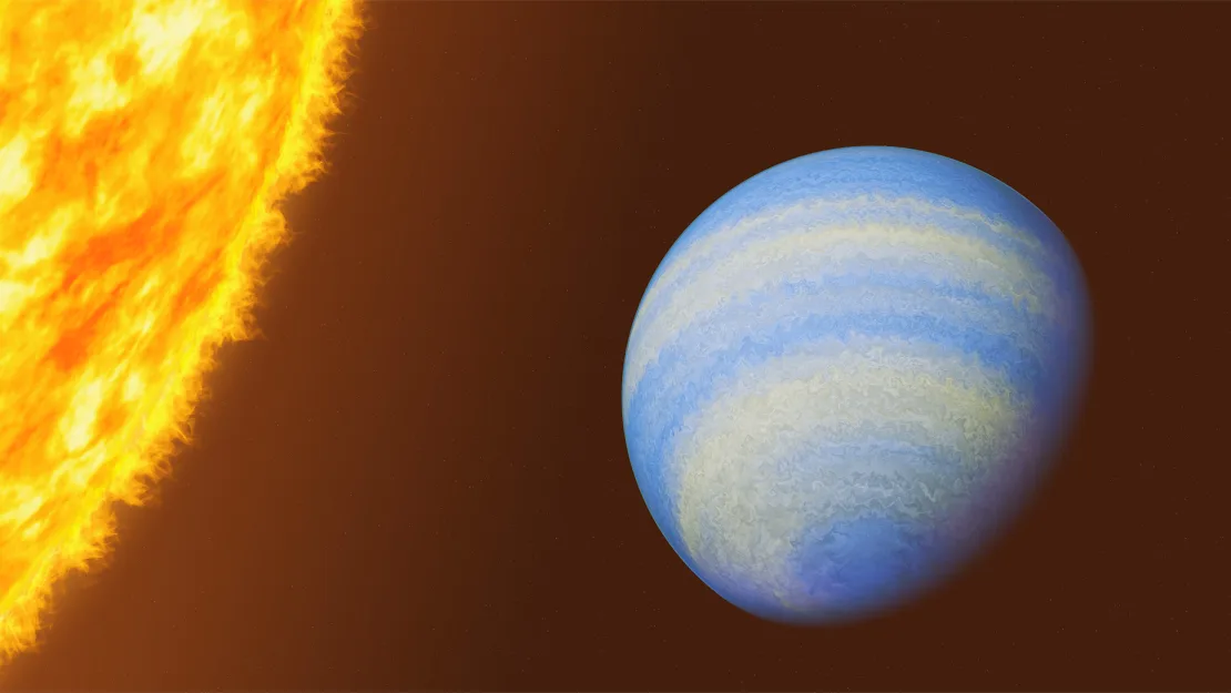 Scientists discover a unique molecule on an exoplanet with glass rain ...
