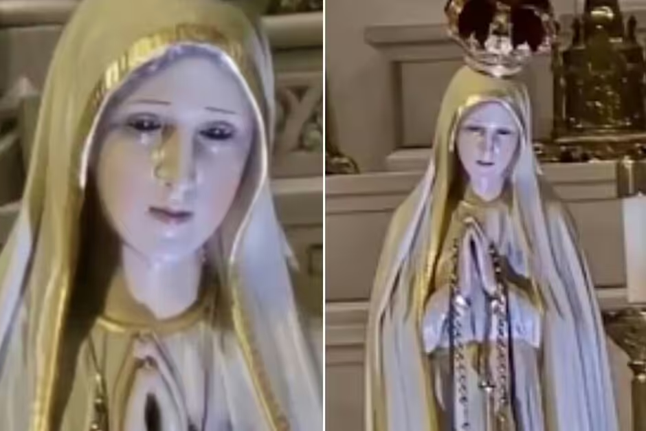 Watch: Virgin Mary statue allegedly "blinks" at worshippers in Ohio ...