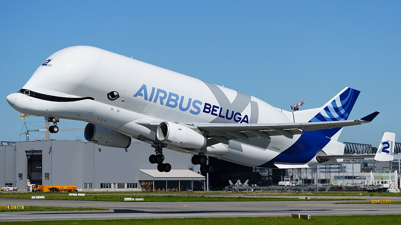 Watch: Weird whale-like Airbus Beluga makes rare appearance at heathrow ...