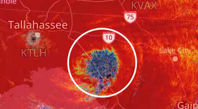 Mysterious blue blob in Hurricane Helene sparks scientific intrigue ...