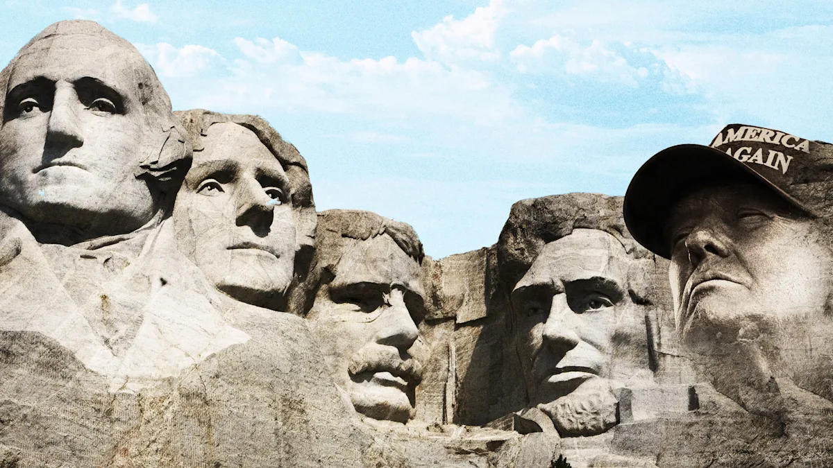 Donald Trump Tweets AI Video Of His Face on Mount Rushmore - BreezyScroll